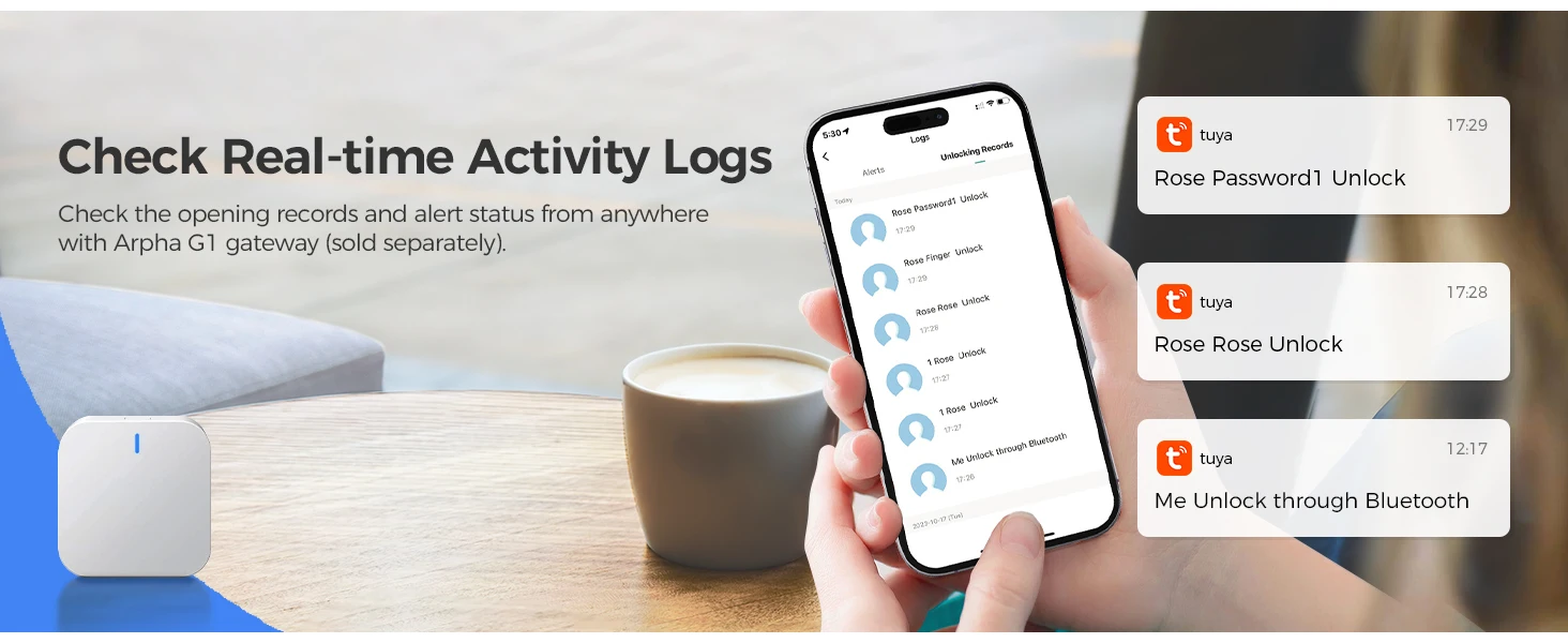 Arpha D280 Fingerprint Smart Lock Security Digital DeadBolt Smart Door ...