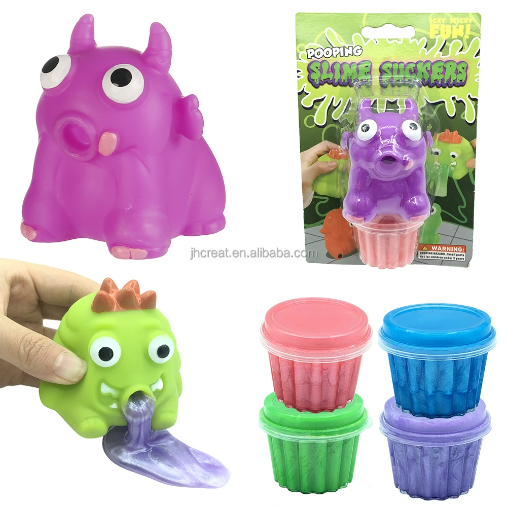 Kawaii Vomiting Slime Monsters - Fun Stress Relief Toys