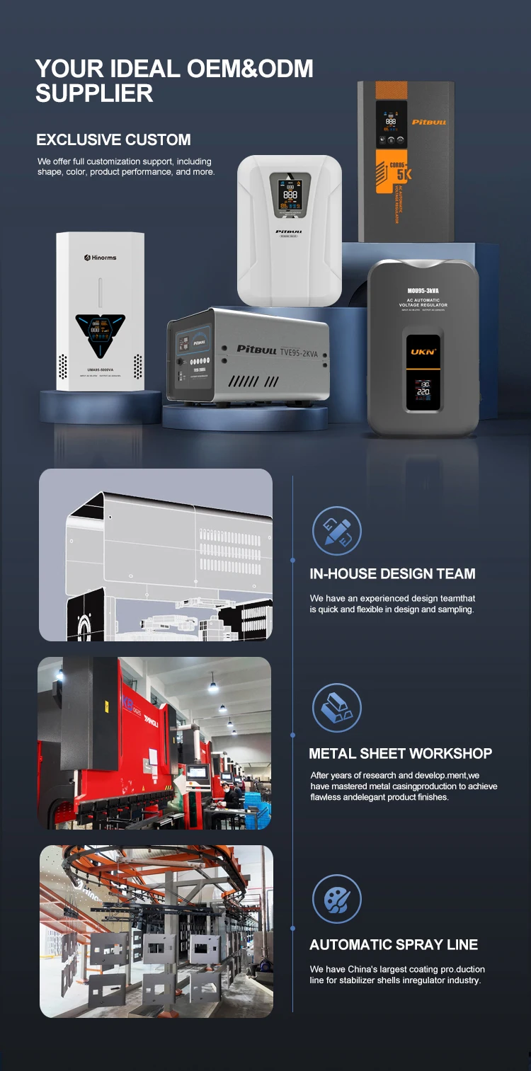 Triac Control Type Pitbull Voltage Regulator Single Phase ITK 3000VA ...