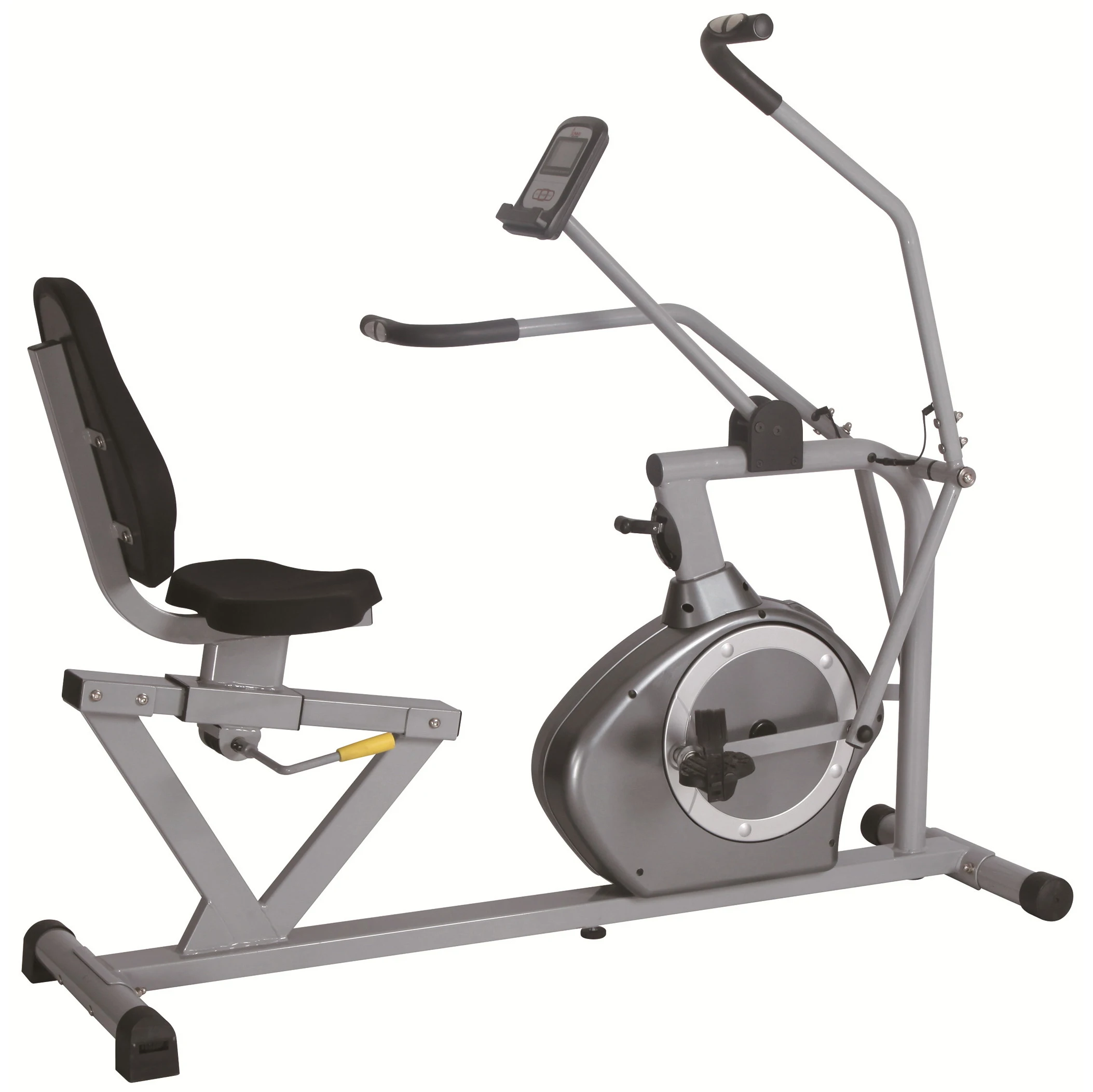 Sunny Health Fitness Stationary Indoor Recumbent Exercise Bike Cardio Machine Cross Trainer W ...