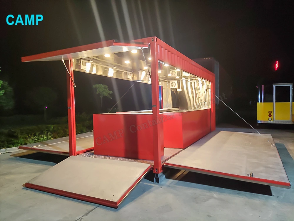 China 20ft 40ft Shipping Container bar Restaurant Container Restaurant ...