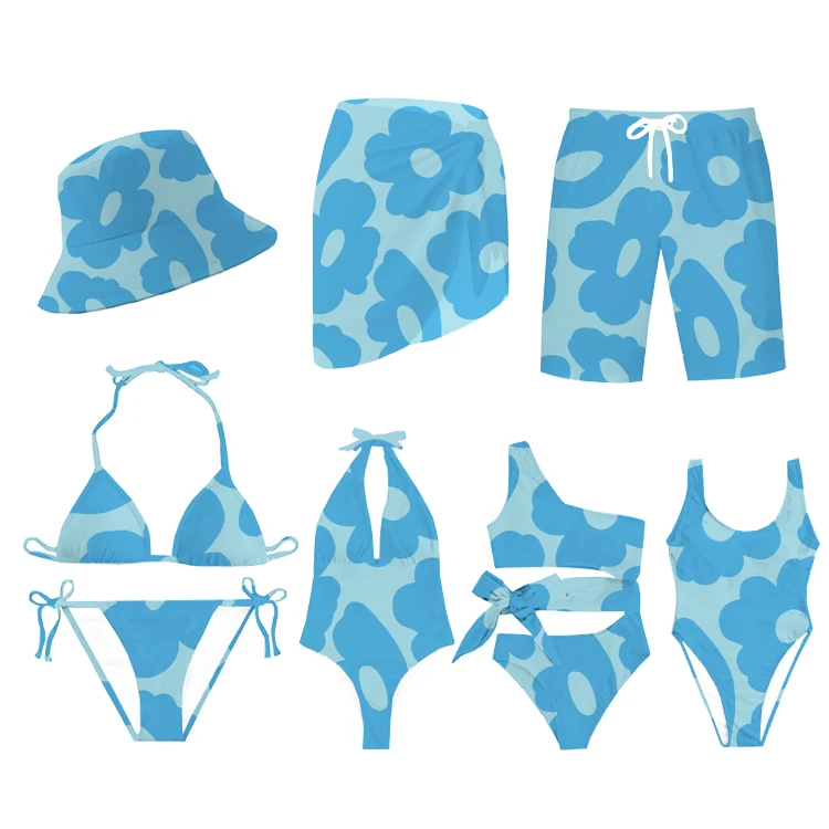 Bikini 2024 Sports Bikini 2 Piece Set Sports Bra Boxer Shorts Printed Beachwear Women Sexy