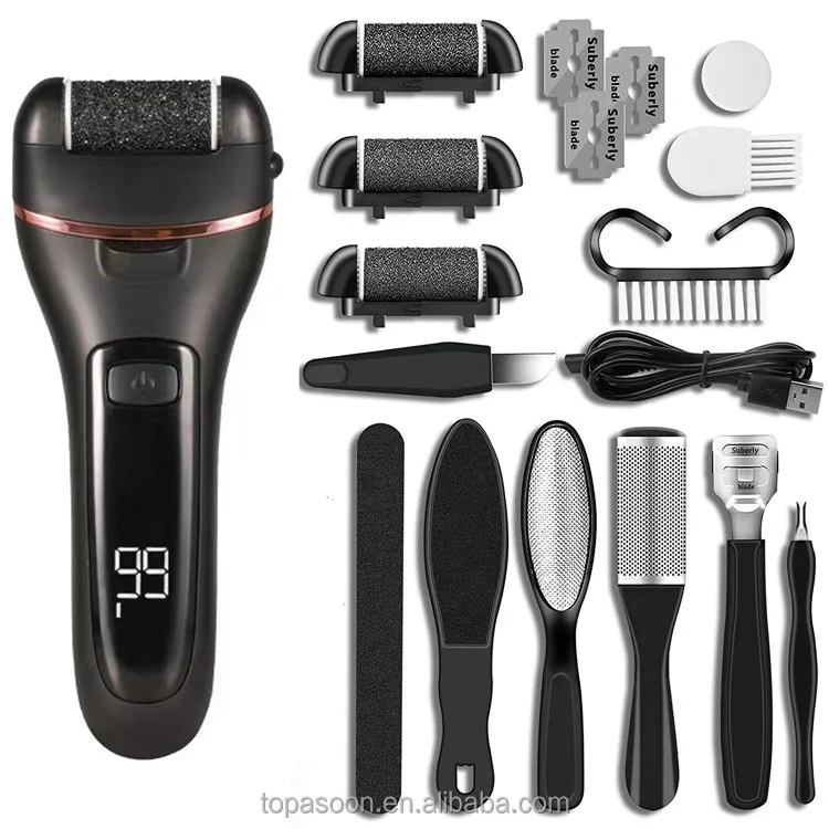 Efficient Feet Callus Removal Tool - Rechargeable Pedicure Trimmer