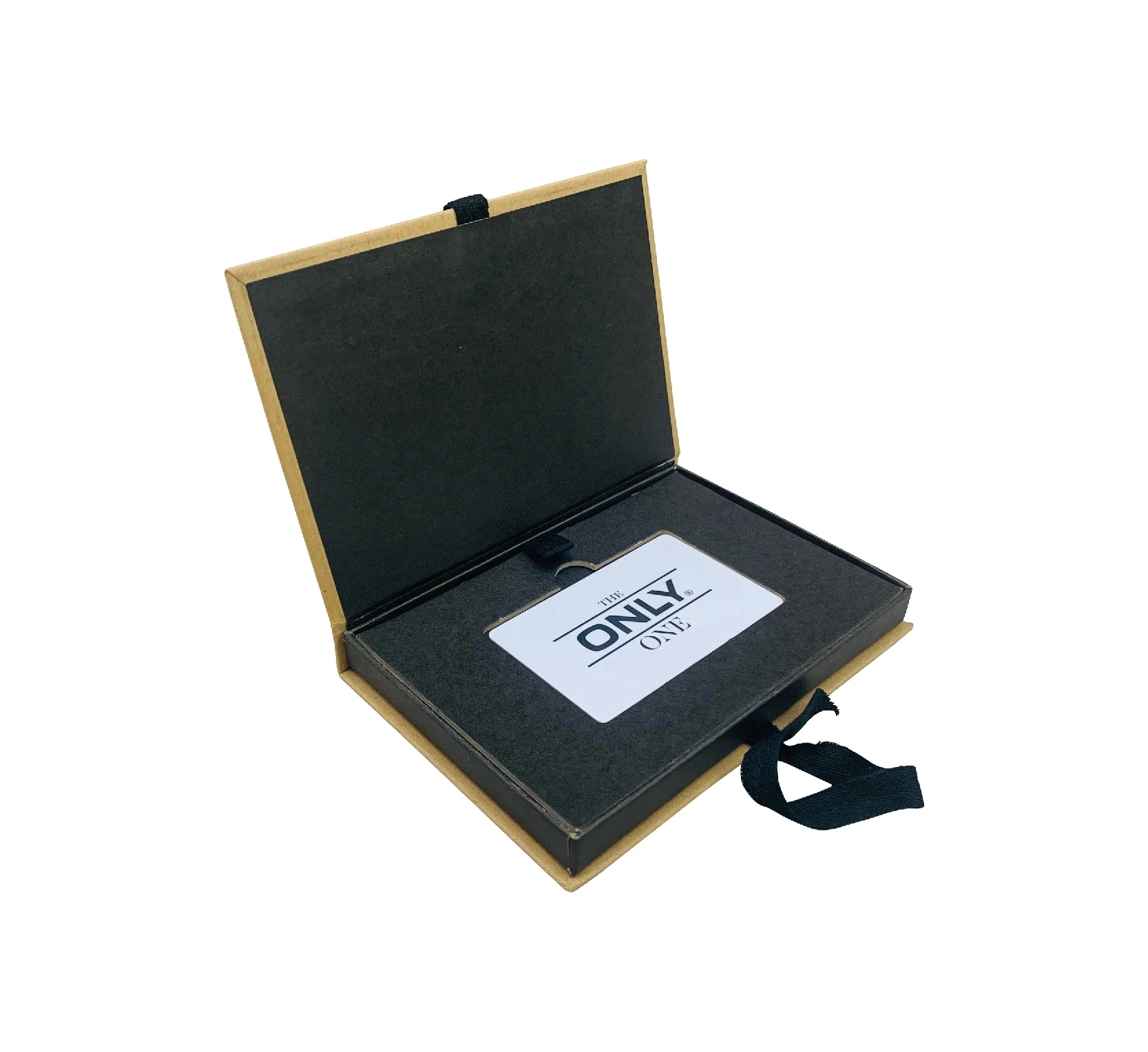 Custom Luxury Black Metal Gift Card Box Set Business Vip Card Packaging ...