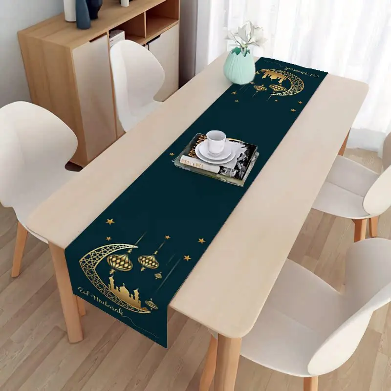 144*33cm Muslim Tablecloth - Durable & Reusable Ramadan Decor