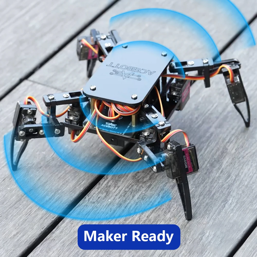 ESP8266 Quadruped Bionic Spider Robot Kit for Arduino