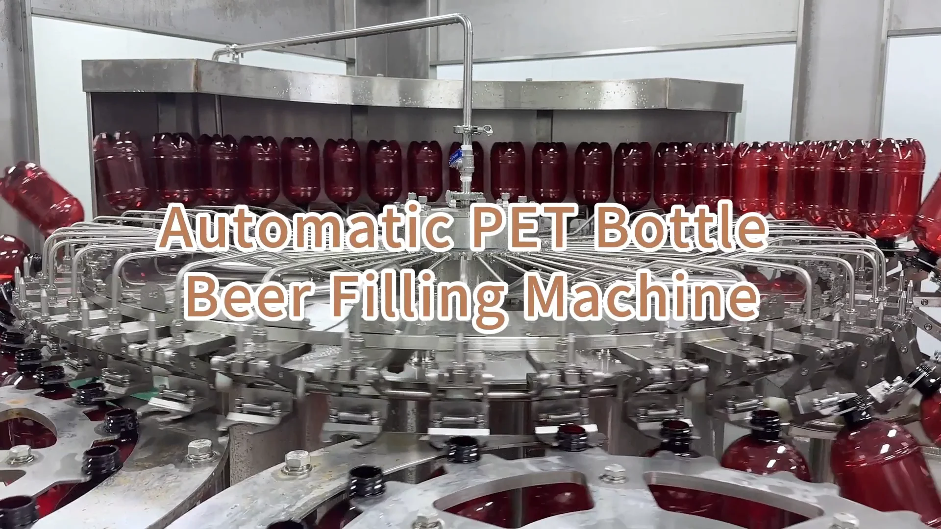 Fully Automatic 1.5l Plastic Bottle Beer Three-in-one Filling Machine ...