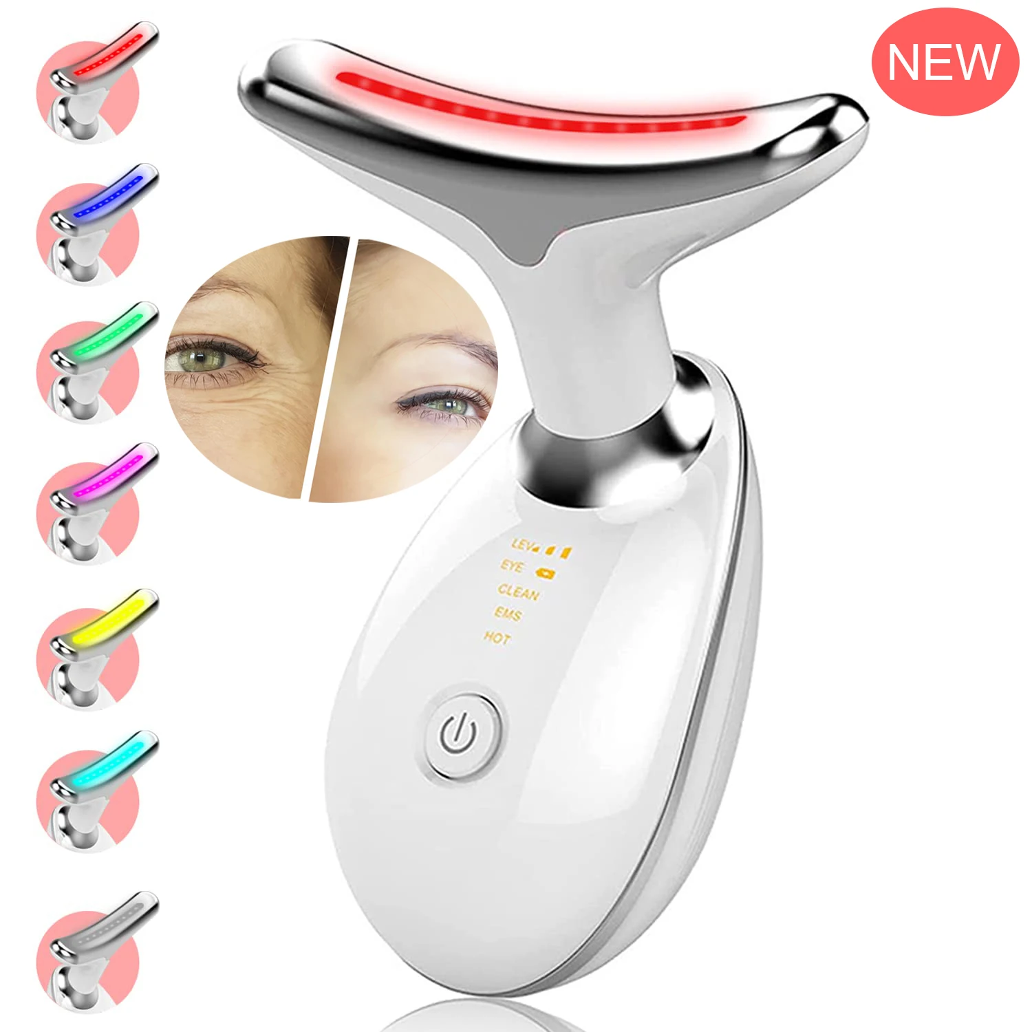 Perfect Ems Thermal Neck Lifting Electric Microcurrent Wrinkle Remover ...