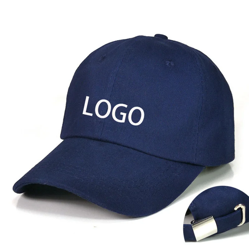 100% Cotton Custom Baseball Cap Unisex Adults' Embroidered Logo Hat ...