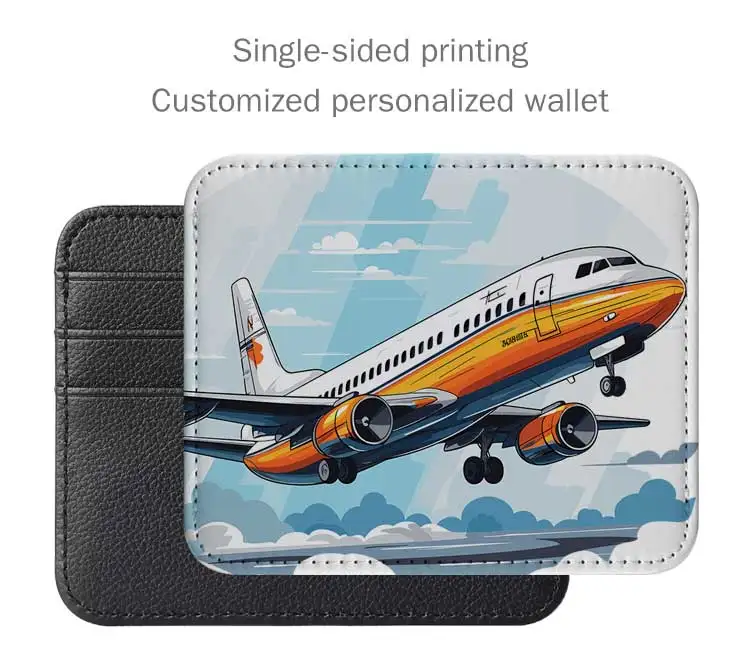 Personalized Diy Blanks Sublimation PU Leather Canvas Wallet Custom ...
