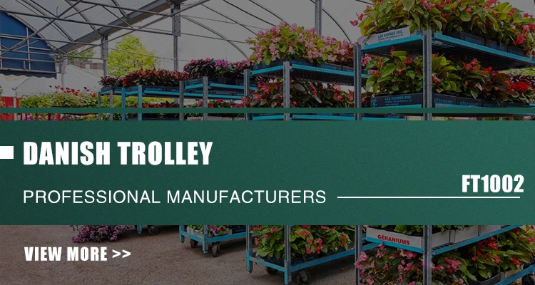 Greenhouse Mobile Dutch Flower Trolley - Nursery Display Rack