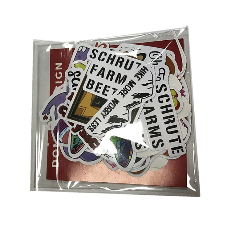 Custom Design Cute PVC Vinyl Sticker Pack Printing Kawaii