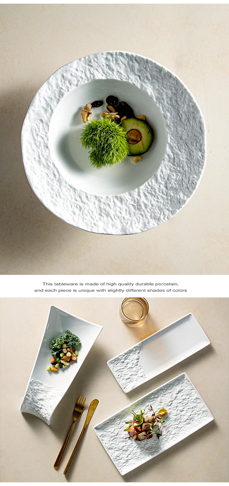 Jiujiuju Dinnerware Set - Modern, Customized Ceramic Plates