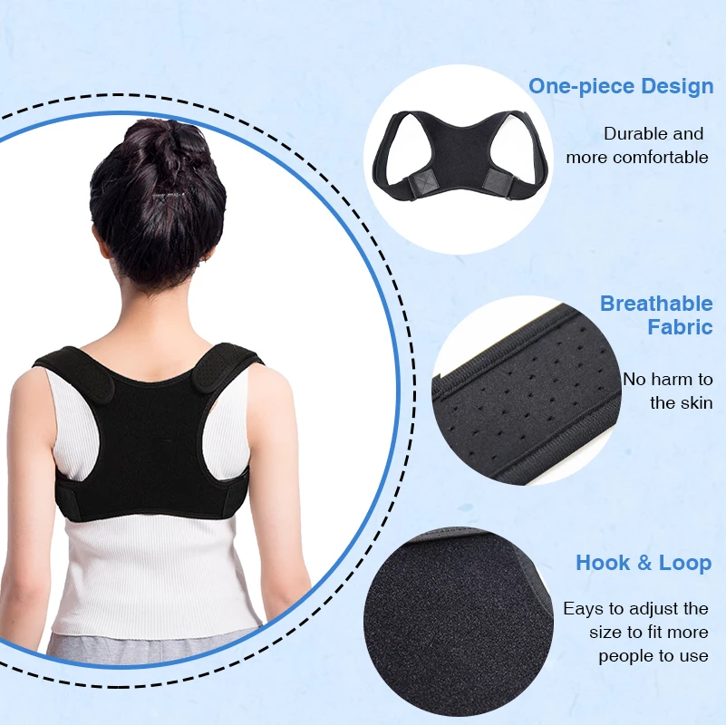 Customized Logo Adult Kids Neoprene Adjustable Neoprene Hunchback ...