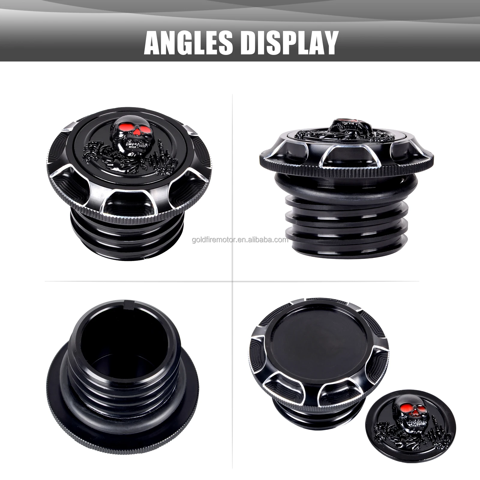 3d Motorcycle Tank Cover Cnc Aluminum Fuel Gas Decorative Oil Cap For ...