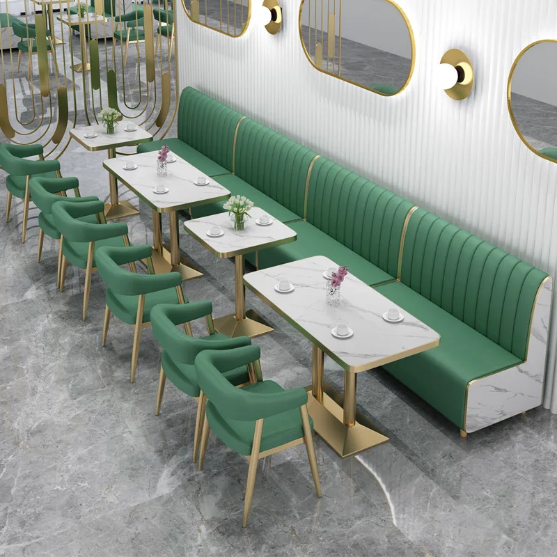 Custom Design Modern Cafe Bench Seating for Restaurants