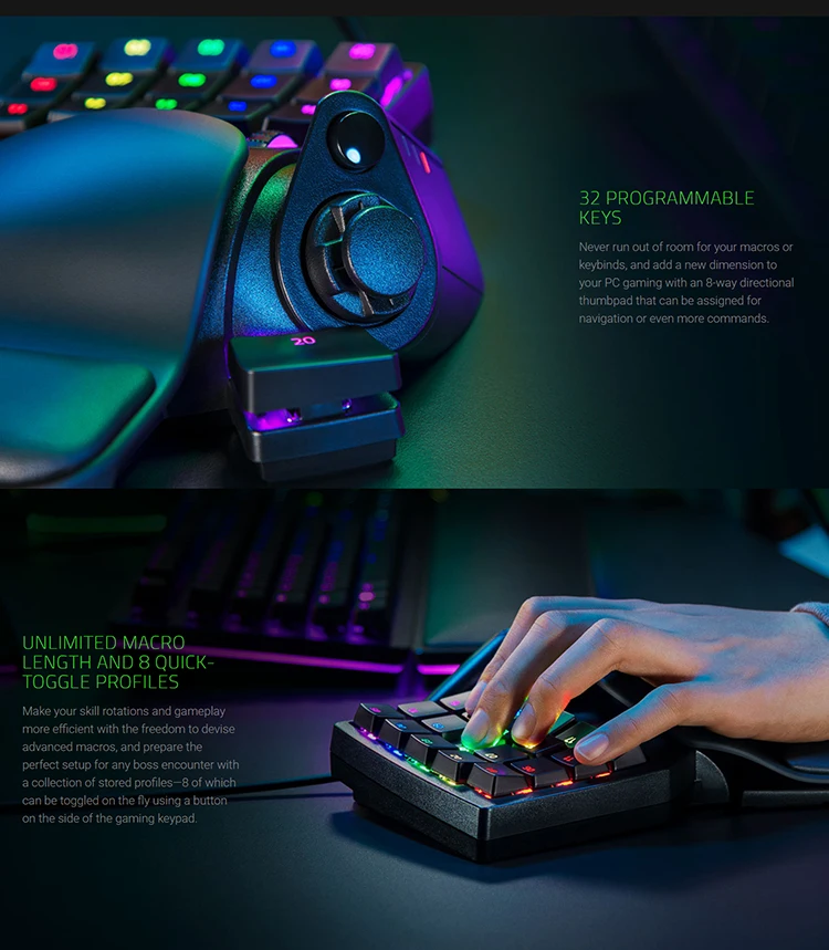 Razer Tartarus Pro - Ergonomic Mechanical Keyboard
