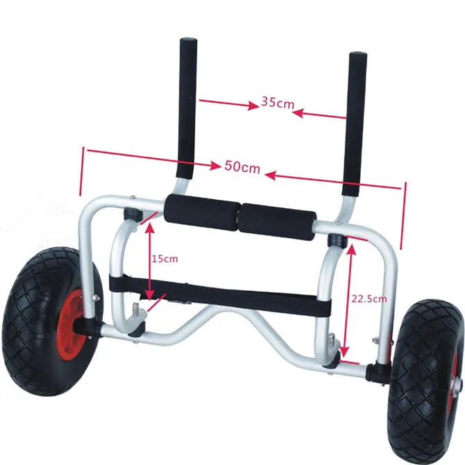 Folding Beach Trolley Cart Portable Foldable Boat Kayak Trailer SUP ...