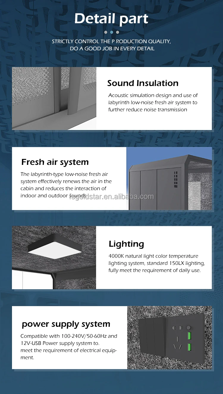 Soundproof Office Booth - Privacy Acoustic Pods for Meetings