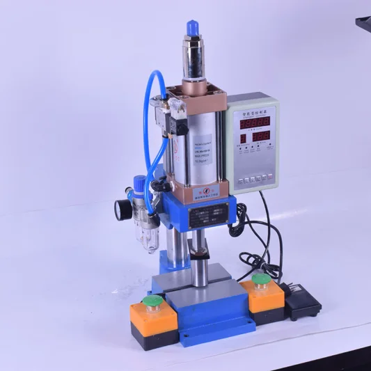 Mini Tunggal-kolom Mesin Press Meninju Mesin Press Pneumatik Desktop ...