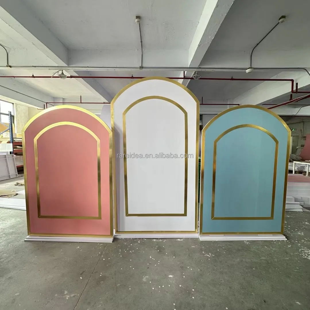 Luxury Golden Acrylic Arch - Perfect Wedding Backdrop