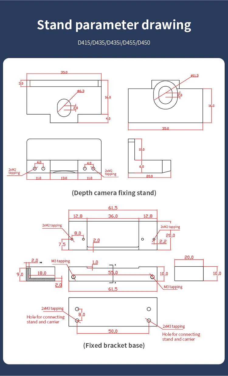 Intel Realsense D435 Depth Camera For Raspberry Pi & Jetson - Odm
