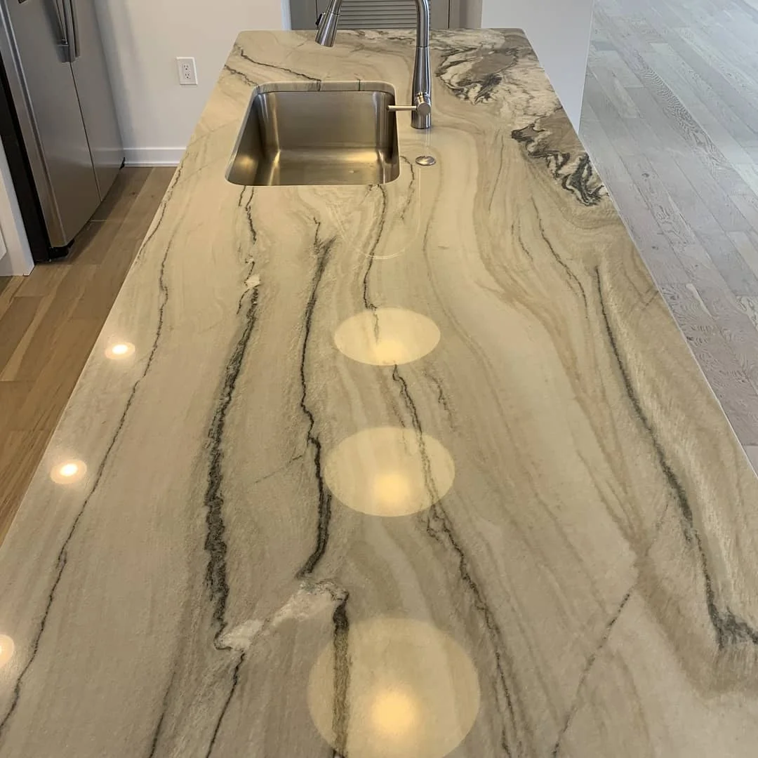 Brazilian Macaubas Fantasy Quartzite - Natural White Countertops for ...