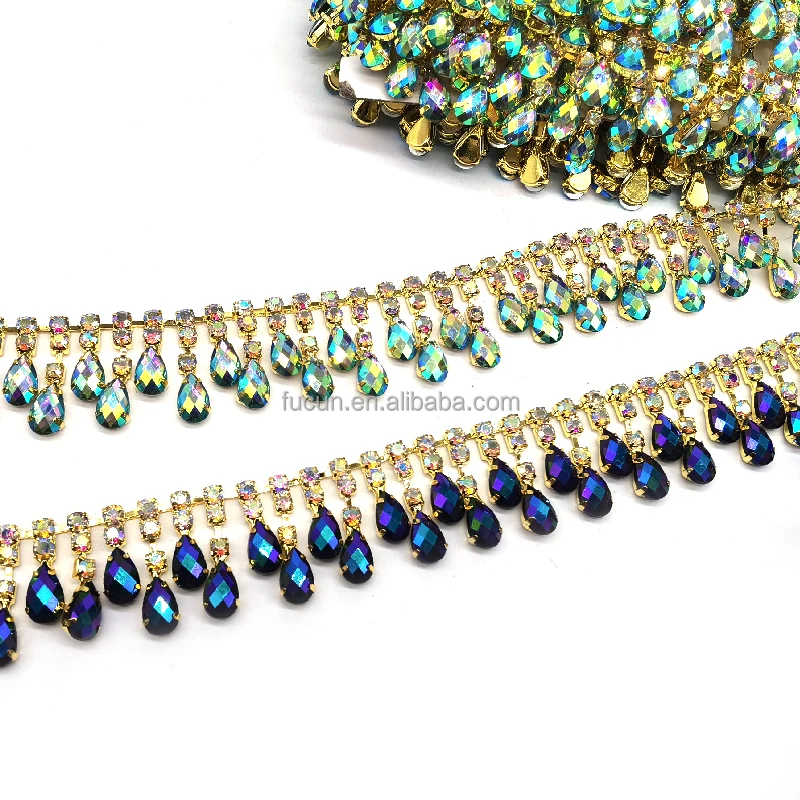 Rhinestone Fringe Trim Gems - Elevate Your Carnival Costumes