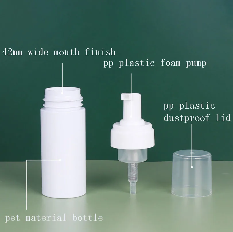 60ml 100ml 120ml 150ml 200ml Pink Plastic Bottle Foam Pump Mousse ...