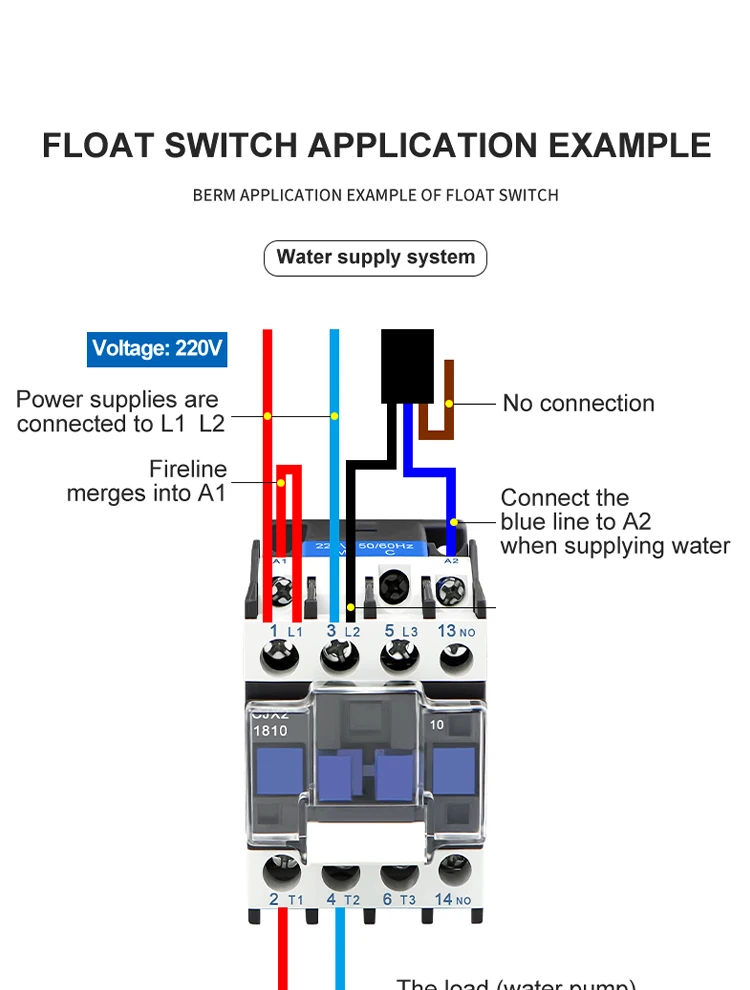 Float Level Switch Automatic Float Switch Water Tank Water Pump Float ...
