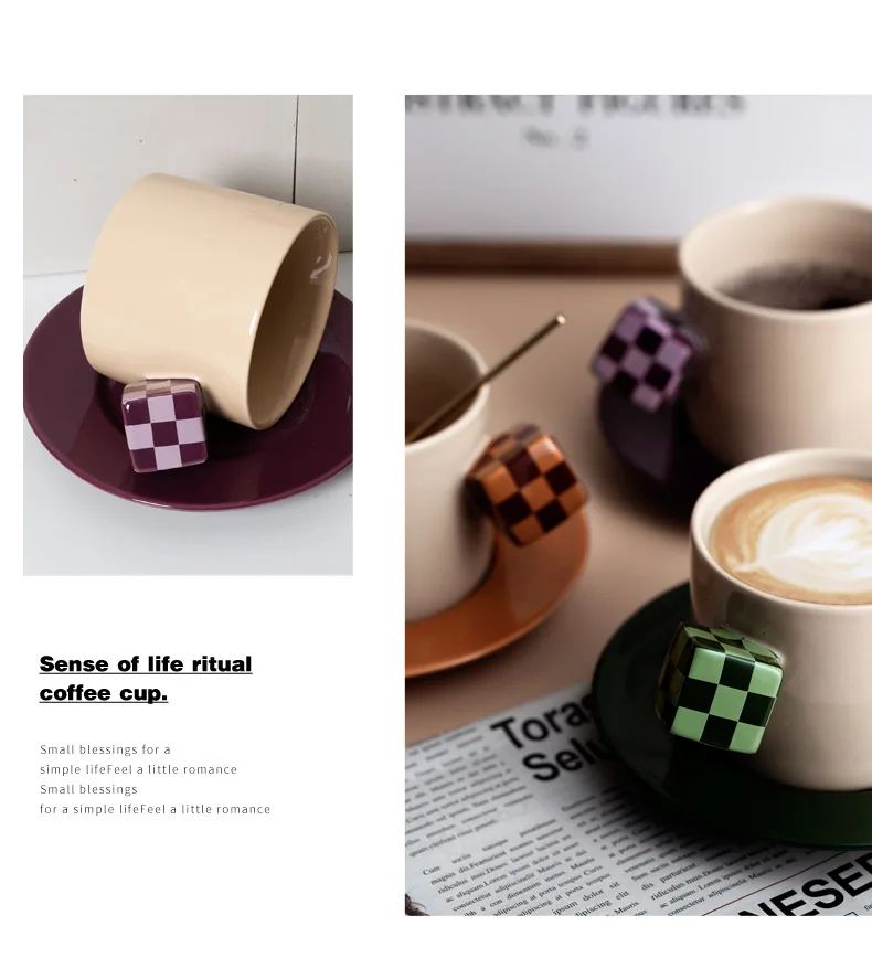Rubiks Cube Porcelain Espresso Coffee Mug Gift Kitchen Tabletop ...