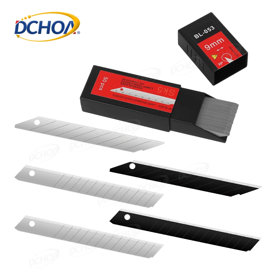 DCHOA Wear and Corrosion Resistant 9mm Cutter Replaceable Blade Knifes ...