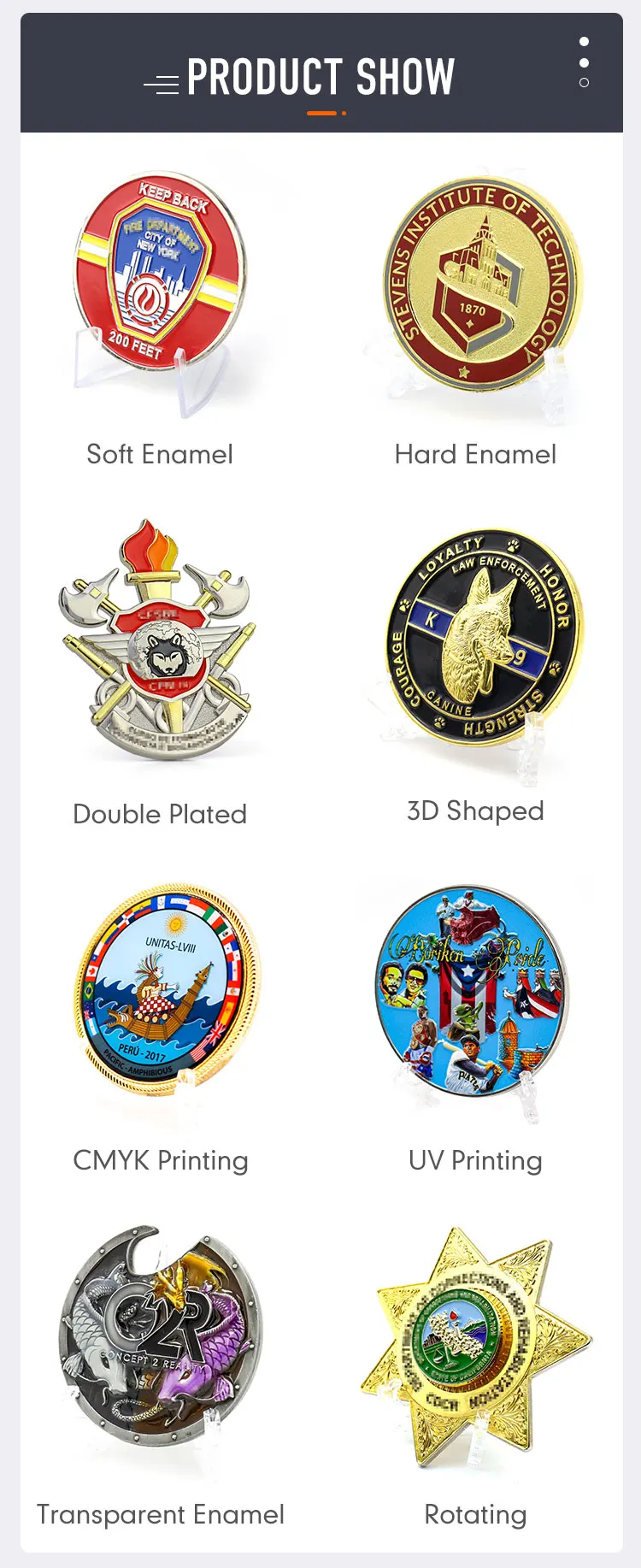 Coin Maker Custom Metal Craft Commemorative Transparent Translucent 3d ...