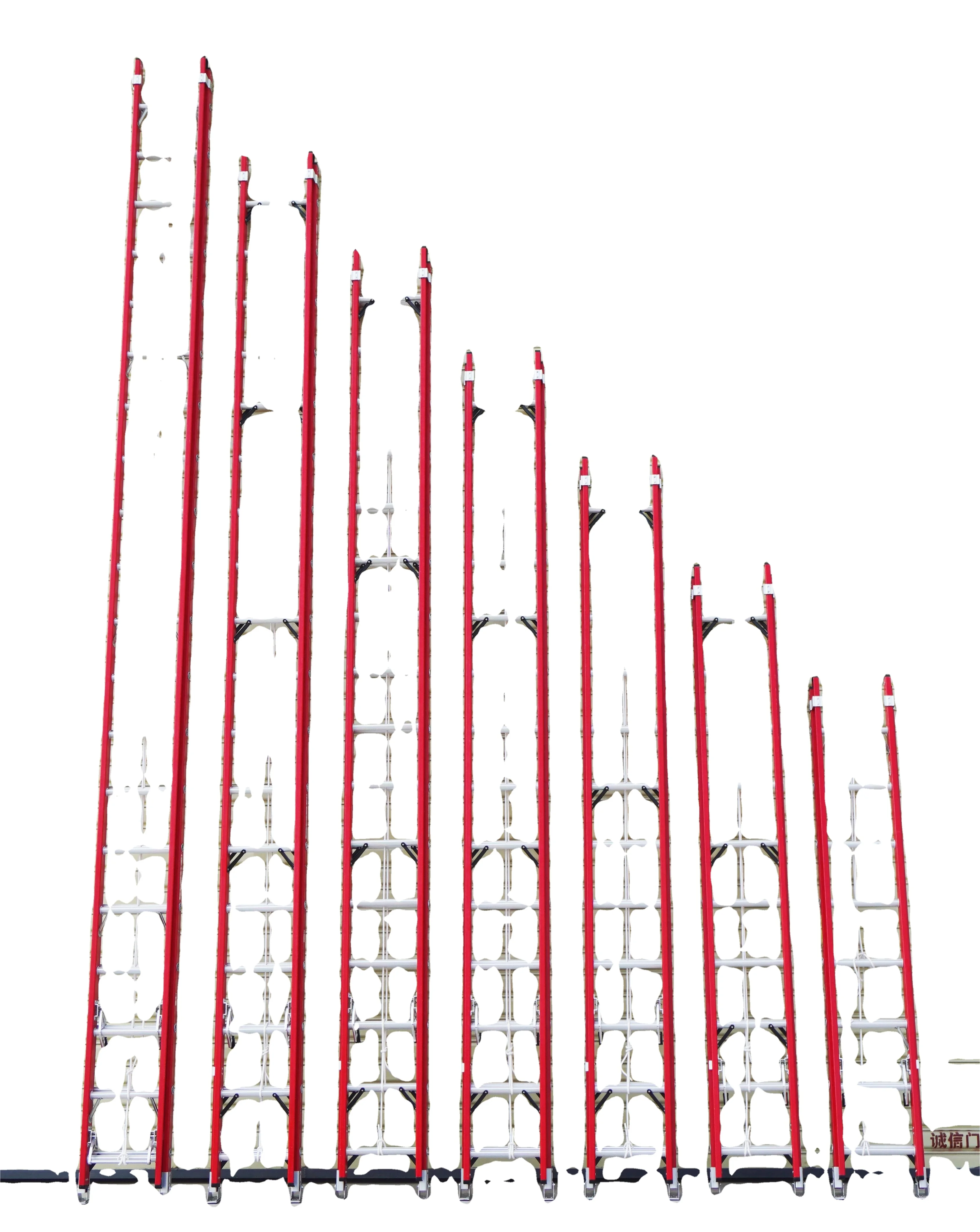 Insulated ladder insulation ladder fiberglass telescopic extension ...