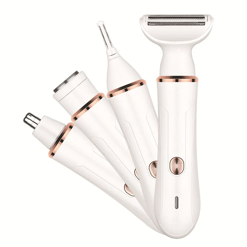 4 in 1 Women Epilator Lady Shaver Electric Razor Hair Removal Painless ...