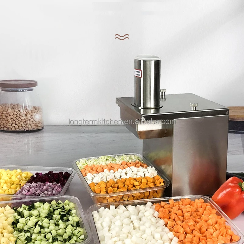 220V Electric Dicing Machine Commercial Automatic Carrot Potato Onion ...