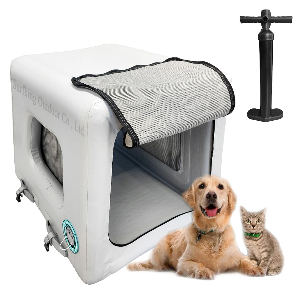 Surfking New Collapsible Dog Kennel Travel Dog Case Kennel Inflatable ...