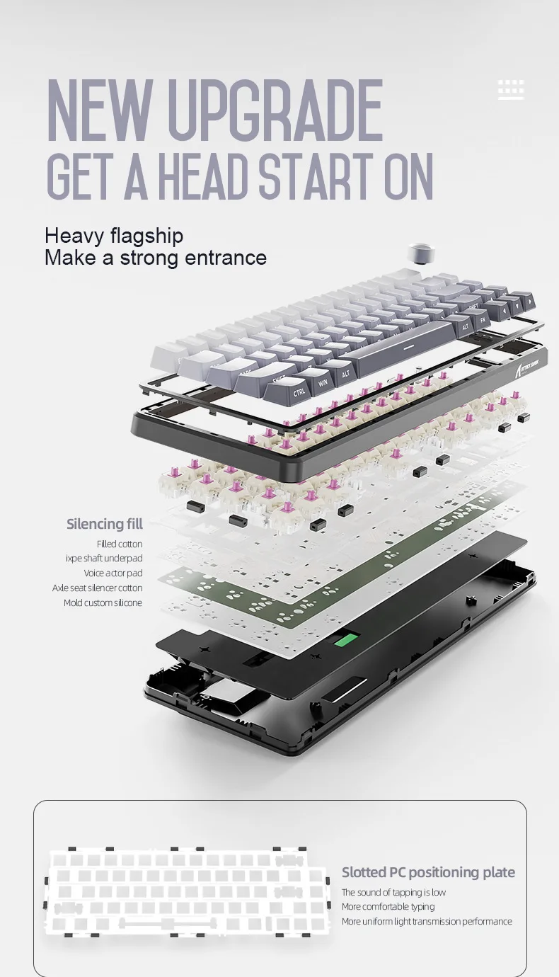 Attack Shark X66 Wireless Mechanical Keyboard with RGB