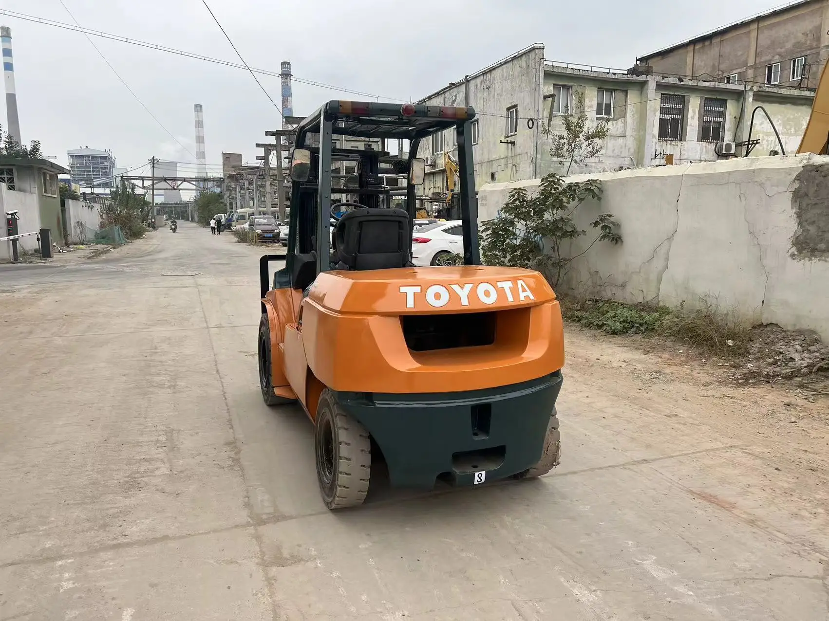 Used Toyota FD50 Forklift Cargo Handler Diesel Good Condition Best ...