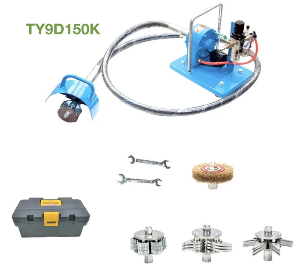 TY9D150K Pneumatic Flexshaft Deck Scaler 118-1/8" Hose Removes Paint ...