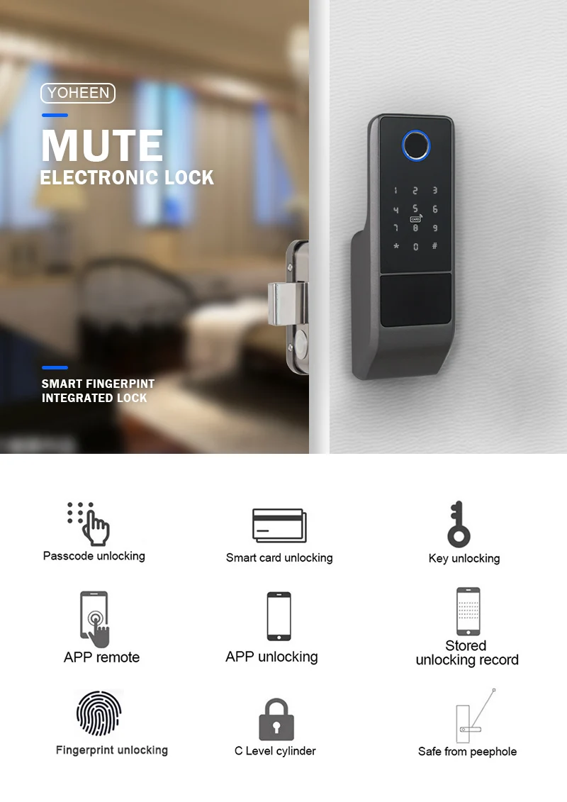 Waterproof Smart Door Lock - Secure Your Home Efficiently