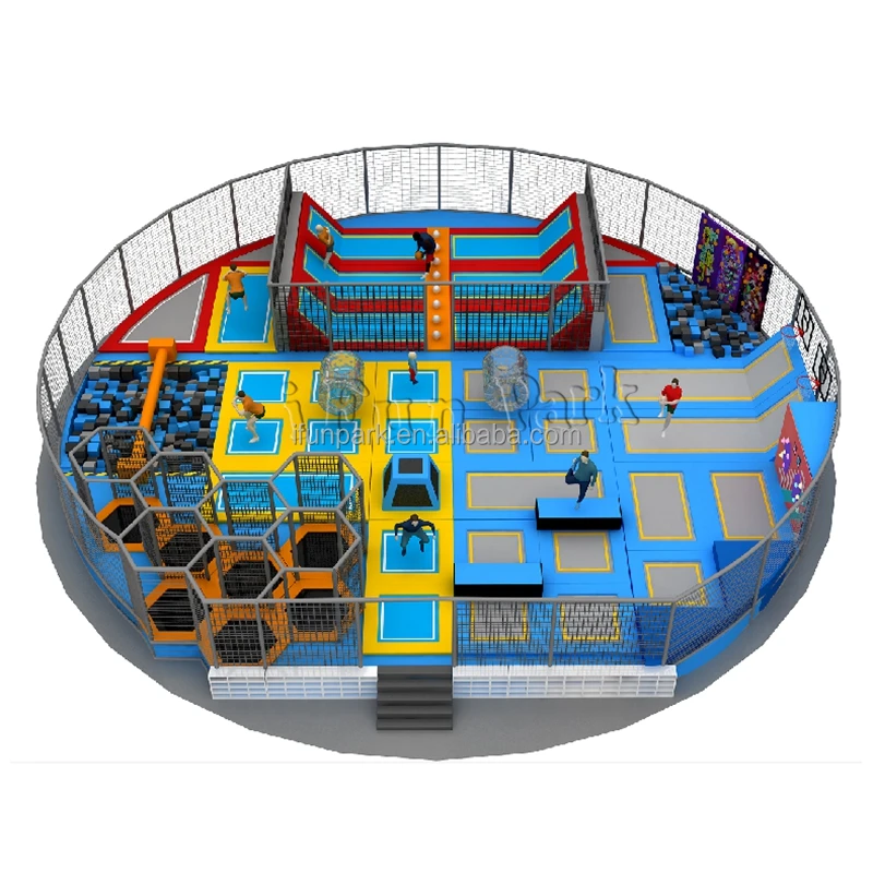 Attractive Trampoline Park Outdoor Commercial Playground Fun Park ...