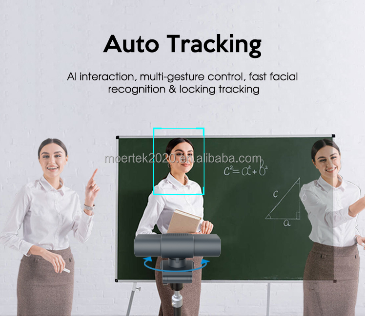 4K Ai Tracking Pc Camera Rotate Facial Recognition Camera for Streaming ...