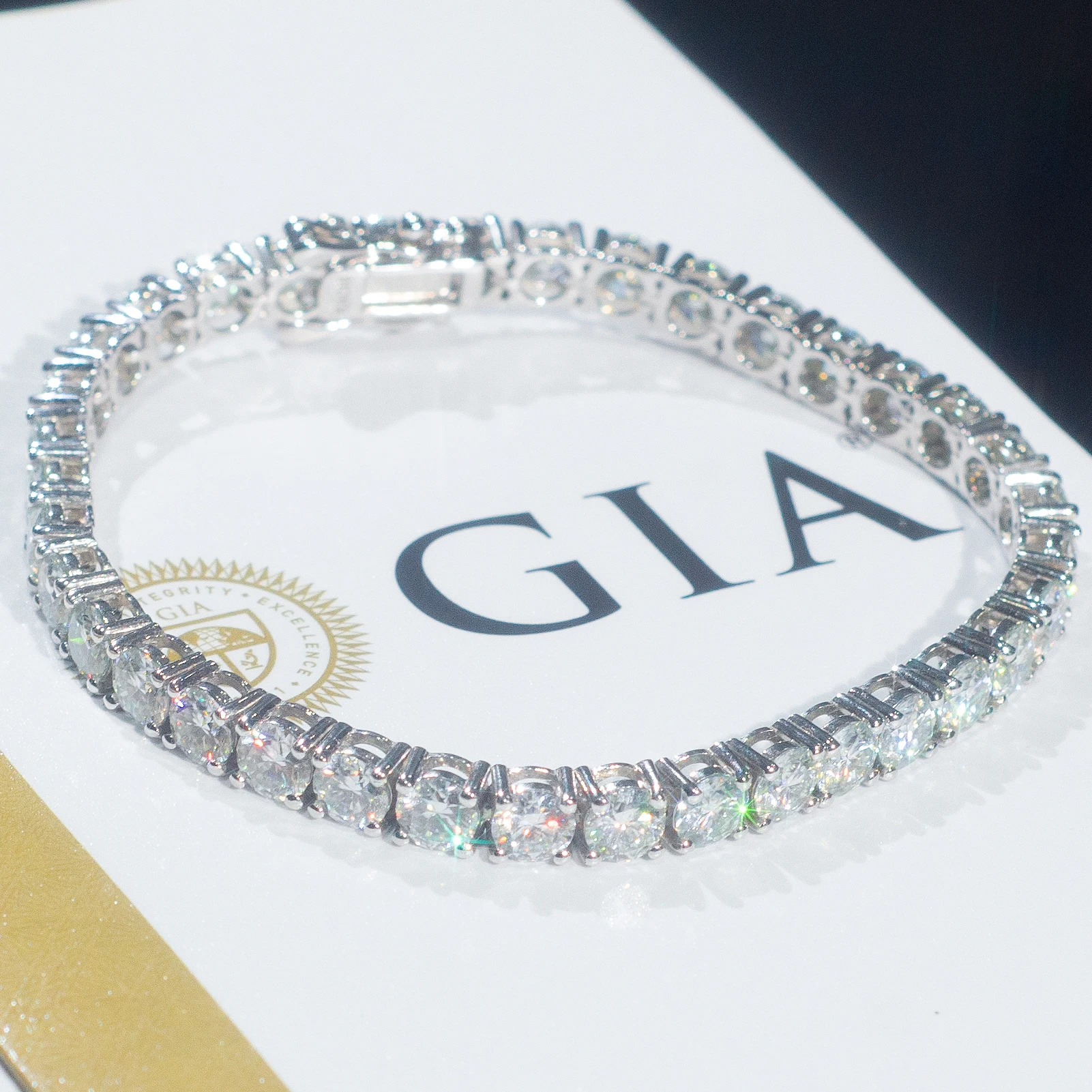 Wholesale Lab Grown Diamond Tennis Chain Necklace IGI GIA Certified