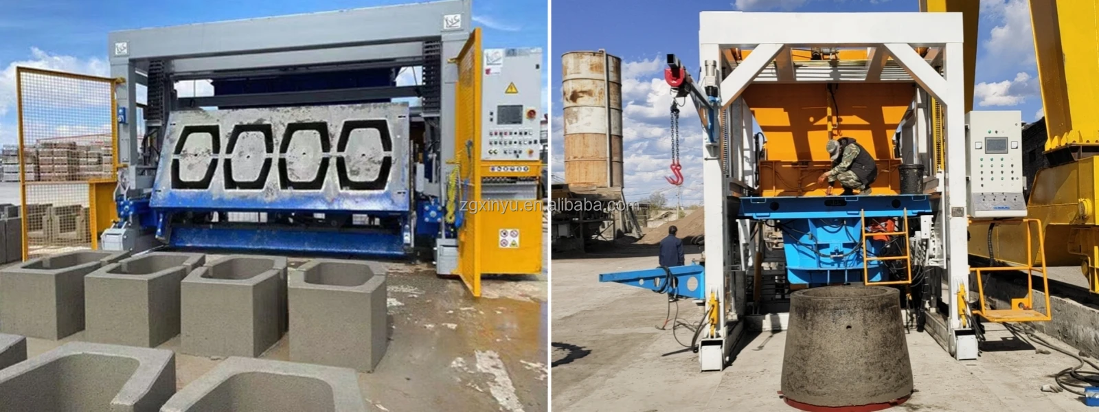 Auto Mobile Manhole Making Machine Precast Culvert Concrete Manhole ...