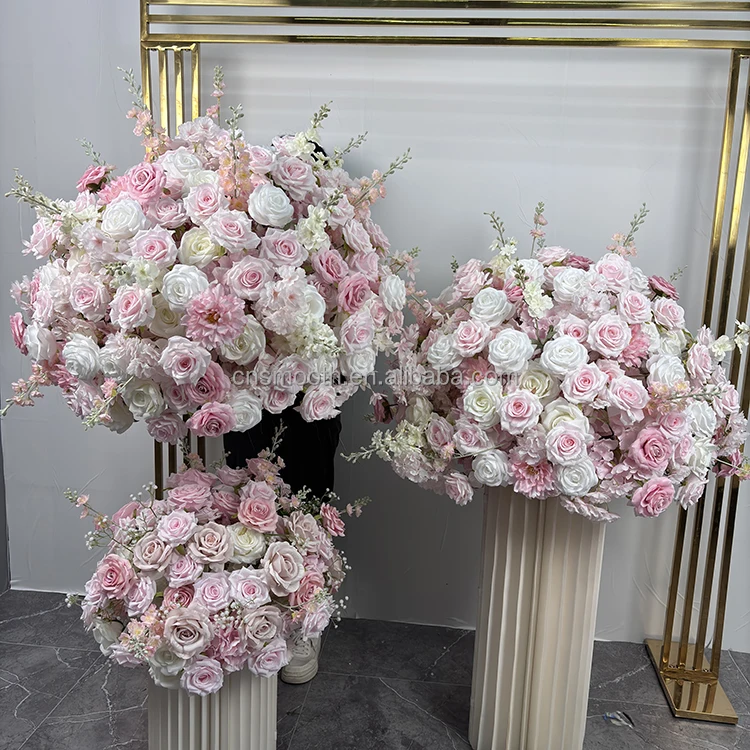 Luxury Wedding 5D Loose and Big 80cm Artificial Flower Ball