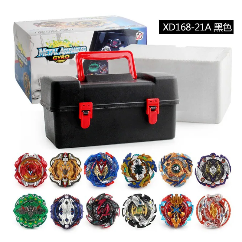 Customized 12pcs Set Beyblades Burst Top Set Toy Battle Metal Spinning ...