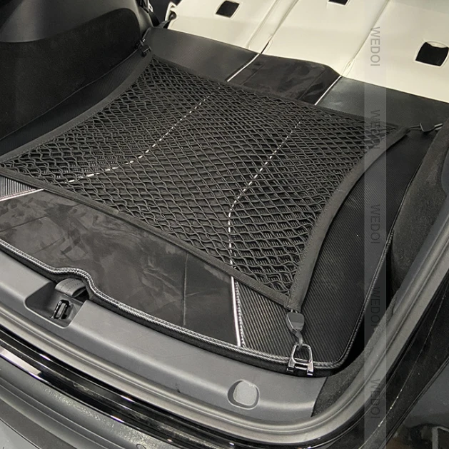 For Tesla Model Y Cargo Bay Holding Nylon Net Double Layer Trunk ...