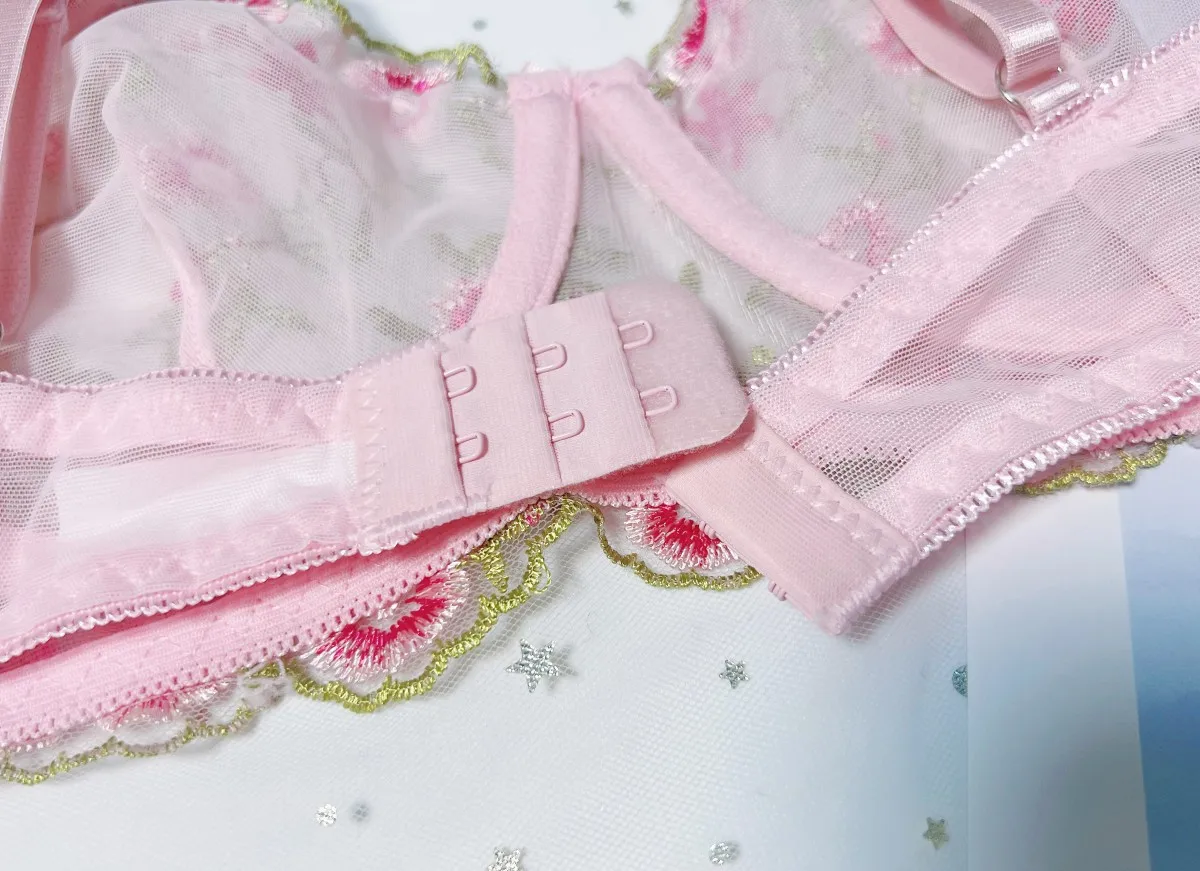 Russia Belarus Tajikistan Uzbekistan Turkey Pink Embroidery Bra and ...