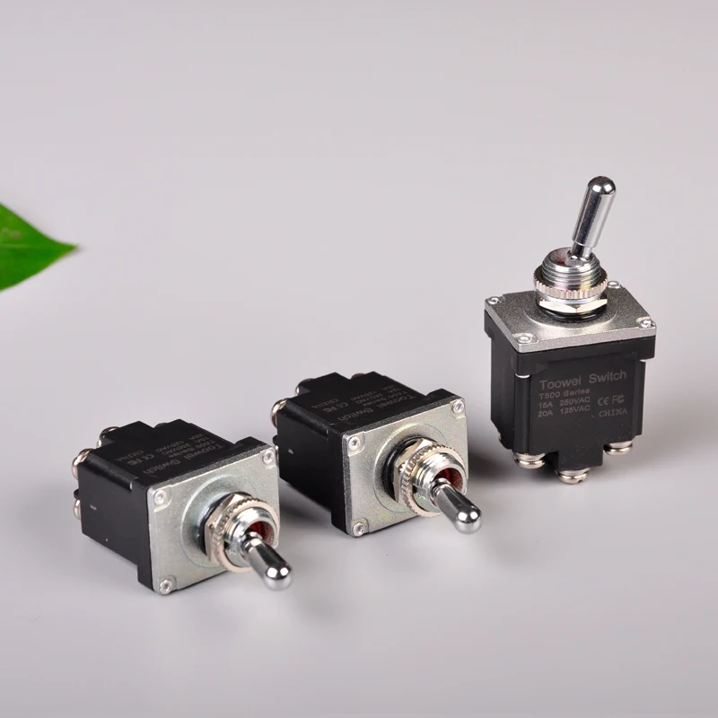 15A 250V 20A 125V AC ON/ON 6PINS Double Pole 2 Way Heavy Duty Rocker ...